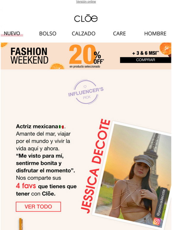 Cloe: Influencer's Pick presenta: Los FAVS de Jessica Decote 💗 | Milled