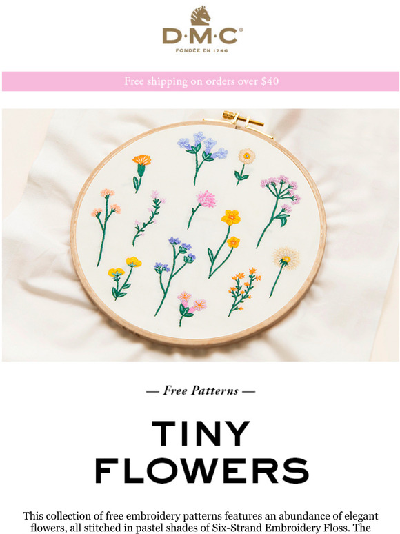 DMC: Free Patterns: Tiny Flowers 🌼 | Milled