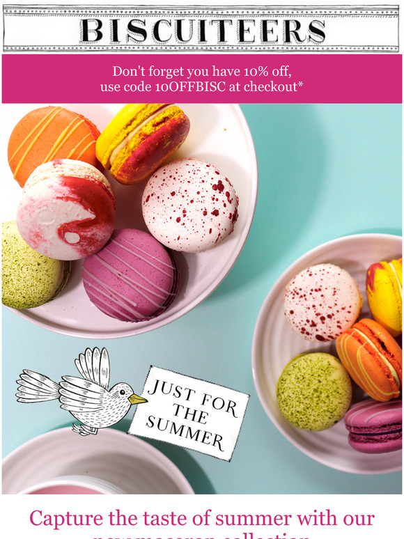 Biscuiteers: Drumroll please... Summer macarons are here! | Milled