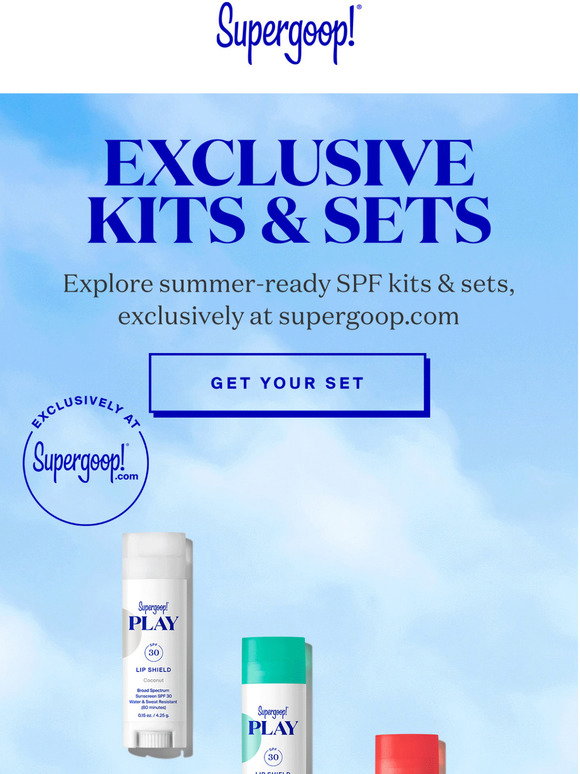 Supergoop: Exclusive kits & sets made for summer! | Milled