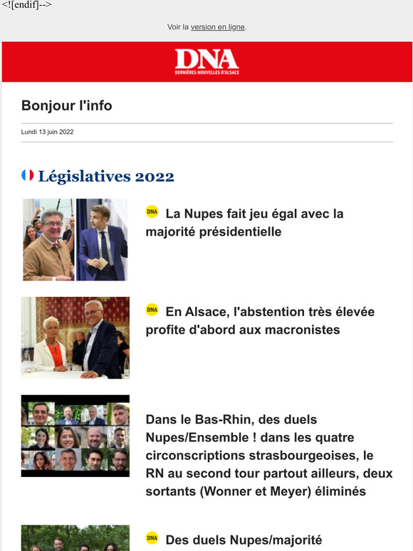 Dernières Nouvelles d'Alsace - DNA: La Matinale des DNA | Milled