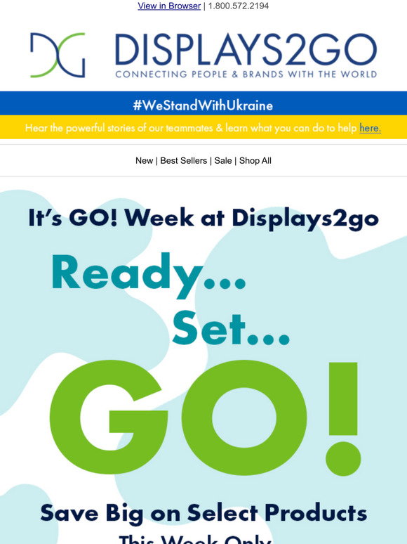 Displays2go: Guess What's Back... It's GO! Week at Displays2go! | Milled
