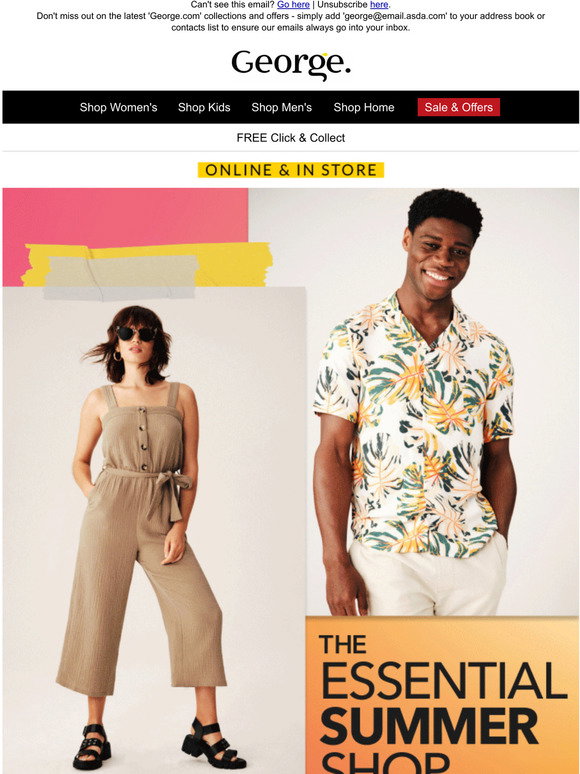 Asda George: Your Summer Wardrobe: click for inspo. 😎 | Milled