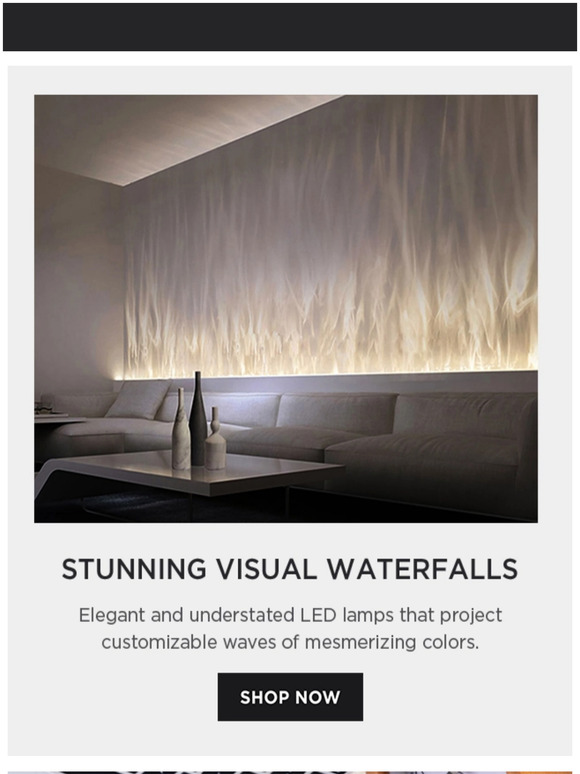 Touch of Modern: Project LED Waterfalls in Any Room! Plus, Universal ...