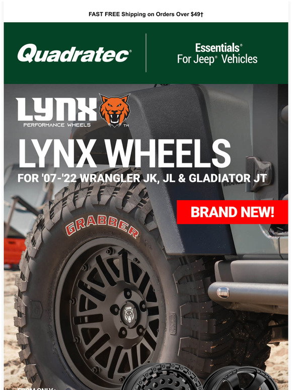 Quadratec: NEW Performance Wheels by Lynx! | Milled