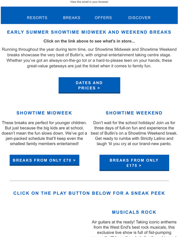 Butlins: Guess what? It's showtime! | Milled