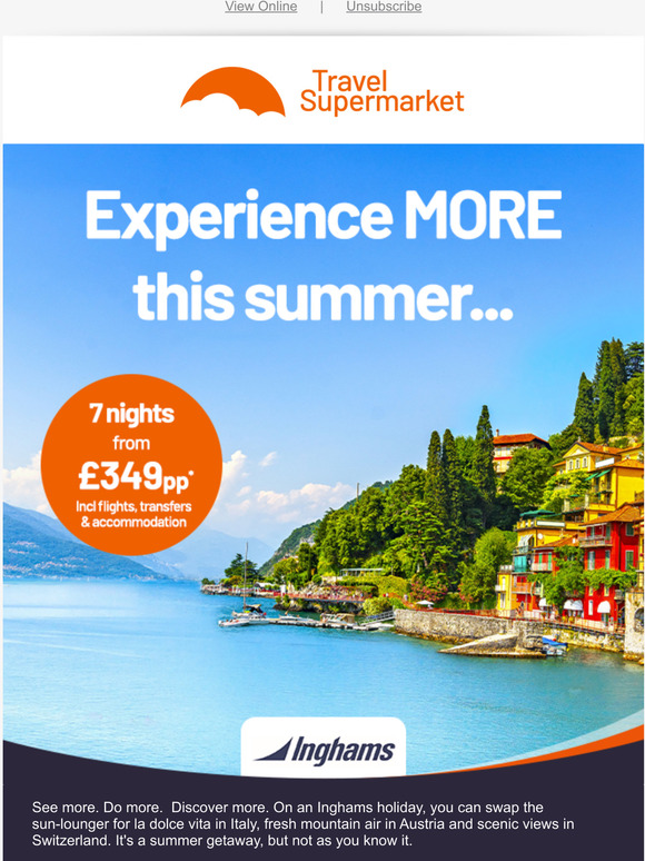 TravelSupermarket: 7-night escapes from £349pp* with Inghams ️ | Milled
