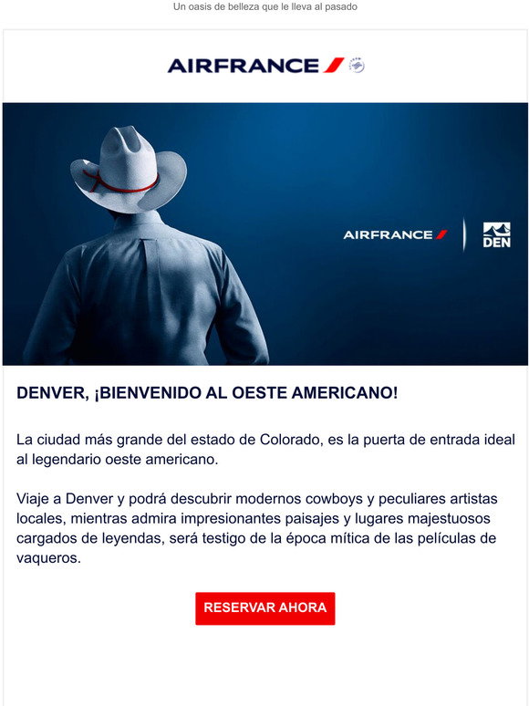 Air France: Denver 🏞 ¡Bienvenido al Oeste Americano! | Milled