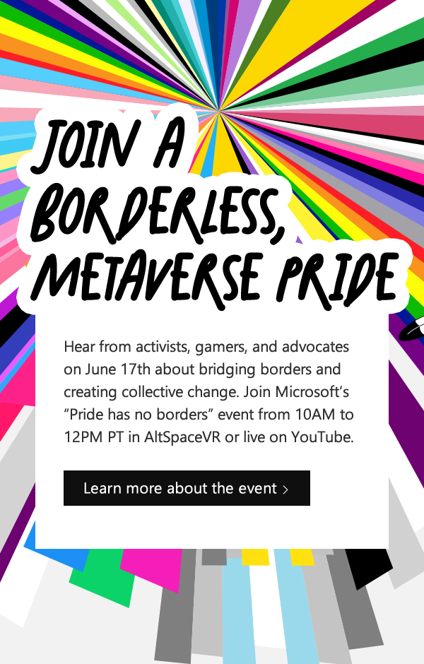 Microsoft: Join us on June 17 for “Pride has no borders” | Milled