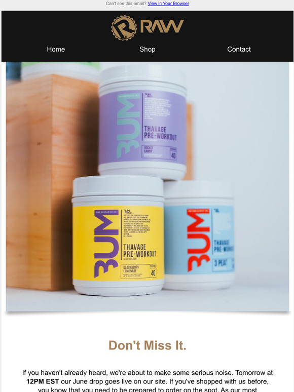 Raw Nutrition: Our June Drop Is TOMORROW! 🚨 | Milled