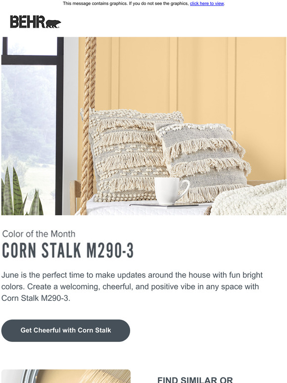 Behr: Color of the Month: Corn Stalk M290-3 | Milled