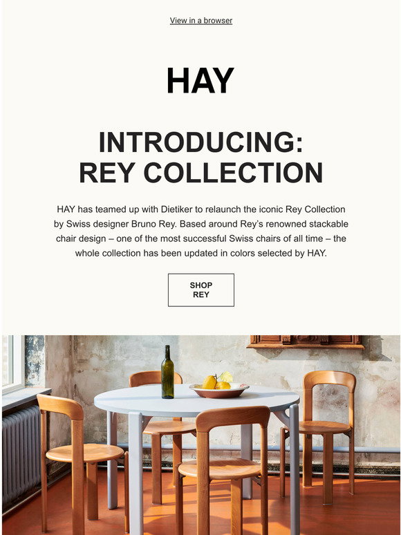 HAY: Introducing: New Rey Collection | Milled
