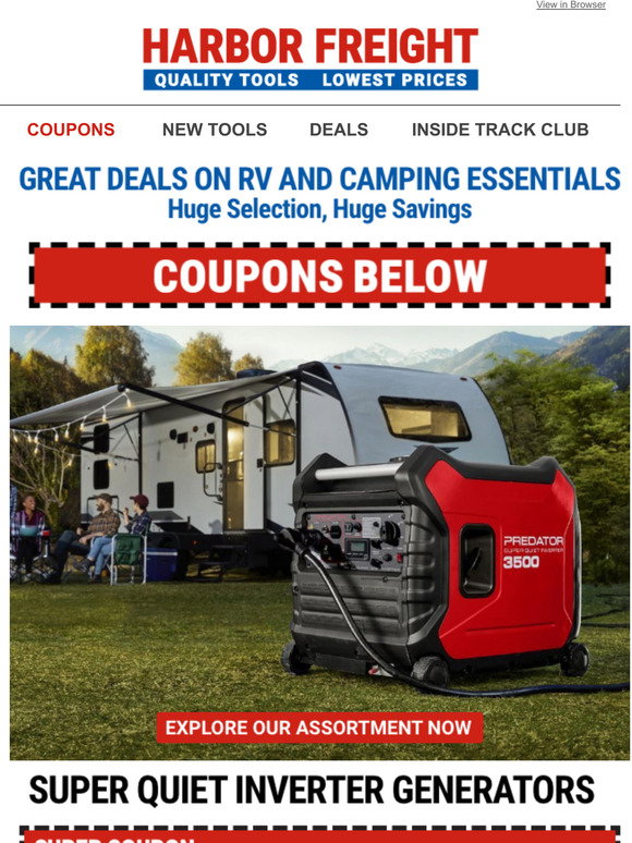 Harbor Freight: You’ve Scored HUGE Savings on Camping Essentials | Milled