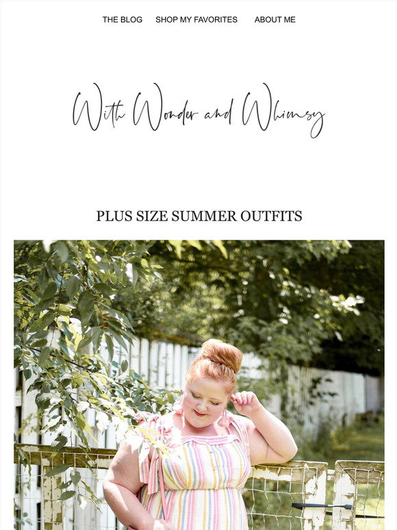 With Wonder and Whimsy: Plus Size Summer Outfits — With Wonder and ...