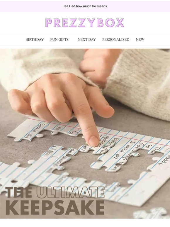 Prezzybox: Make your own jigsaw letter | Milled