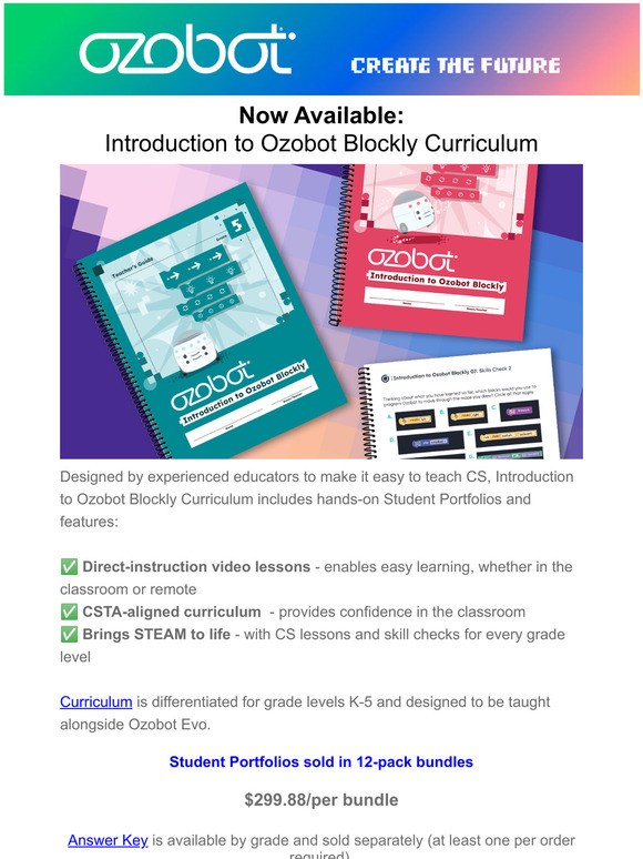Ozobot: Now Available | Introduction to Ozobot Blockly Curriculum | Milled