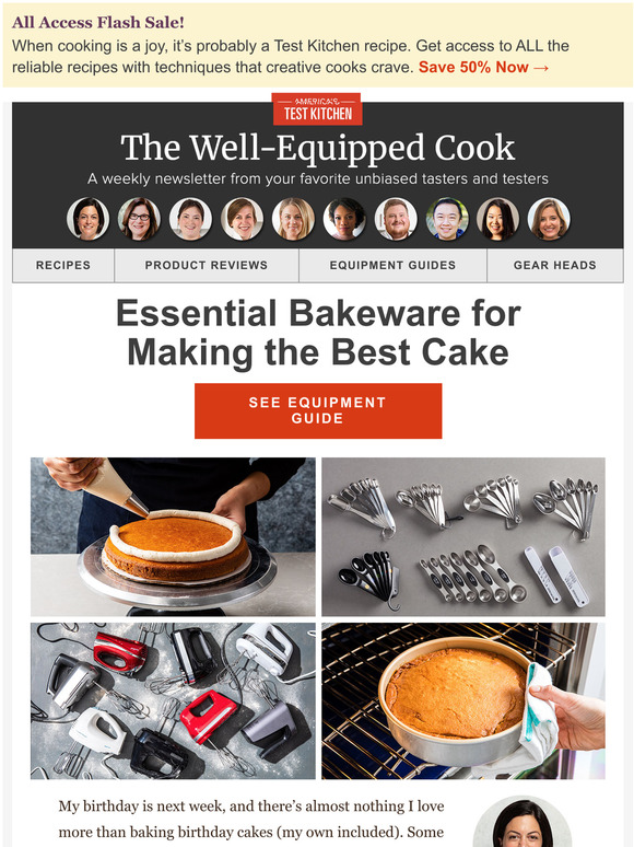America's Test Kitchen: The Well-Equipped Cook: Essential Bakeware for ...