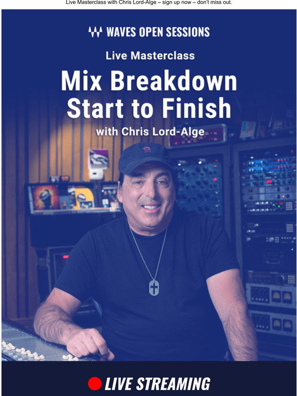 Waves Audio: Join CLA – Mix Breakdown Start to Finish! – Free ...