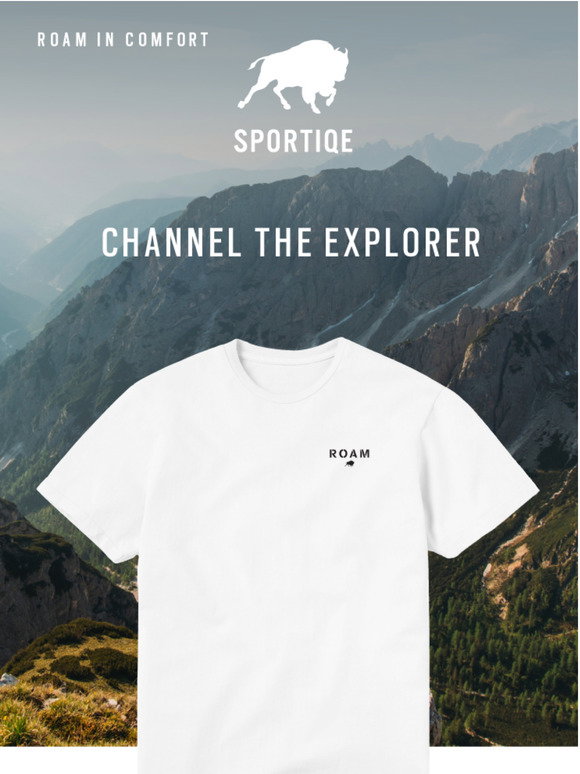 Sportiqe: NEW! The Tee that will Inspire Your Next Roam | Milled