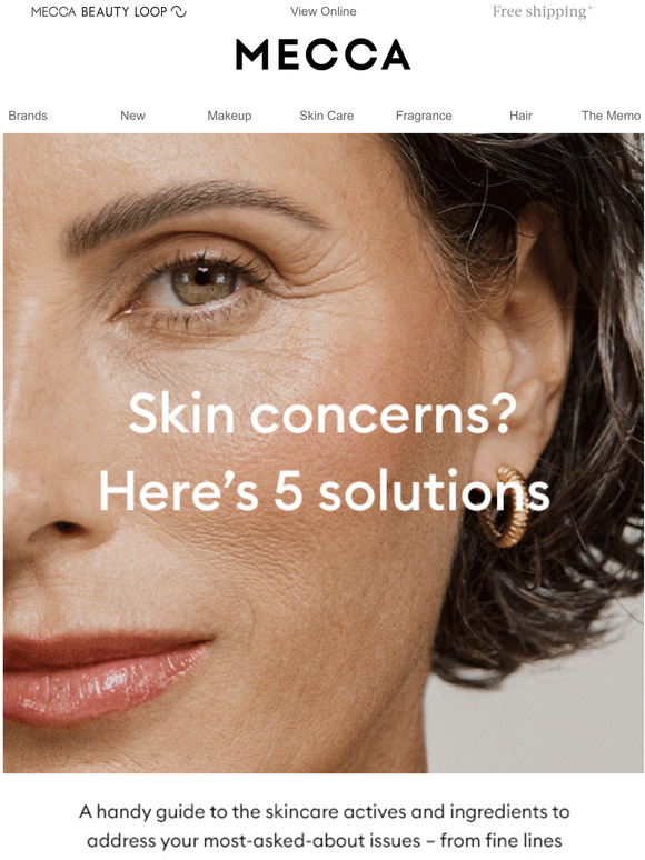 Mecca: Skin concerns? Here's how to solve them | Milled