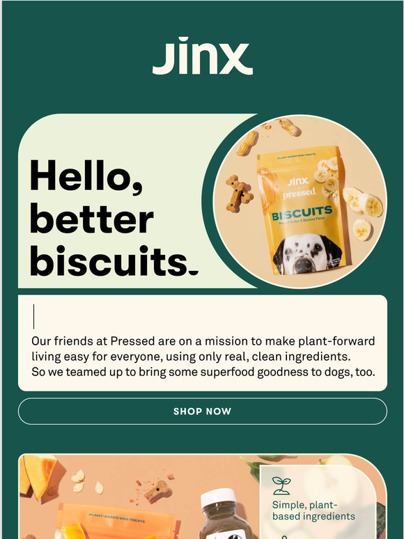 Jinx: Limited edition: Jinx x Pressed Biscuits | Milled