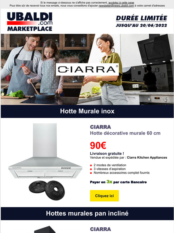 Ubaldi: Equipez votre cuisine avec Ciarra ! | Milled