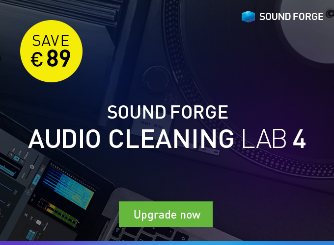 MAGIX: Da non perdere: risparmia il 56% su SOUND FORGE Audio Cleaning ...