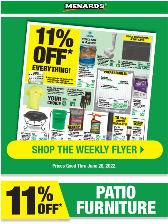 Menards: Save BIG Money® with our NEW Flyer PLUS In-stock Patio ...