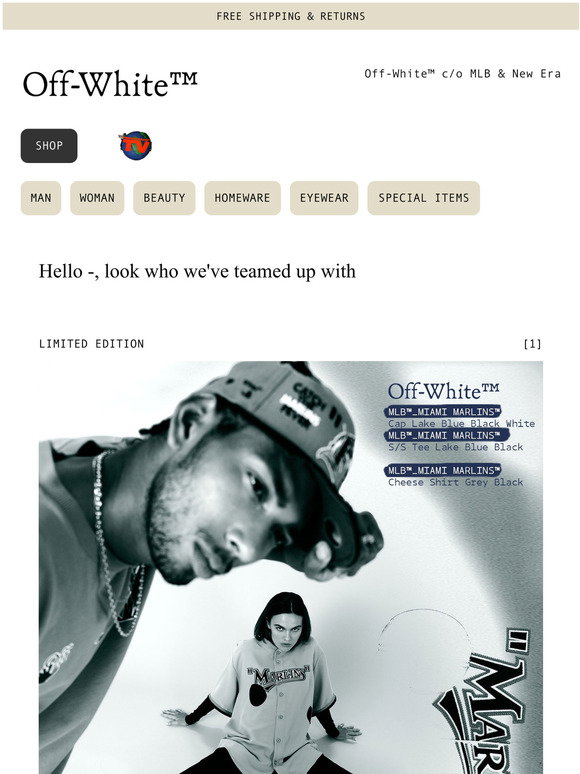 Off-White: Off-White™️ teams up with Major League Baseball™ & New Era ...