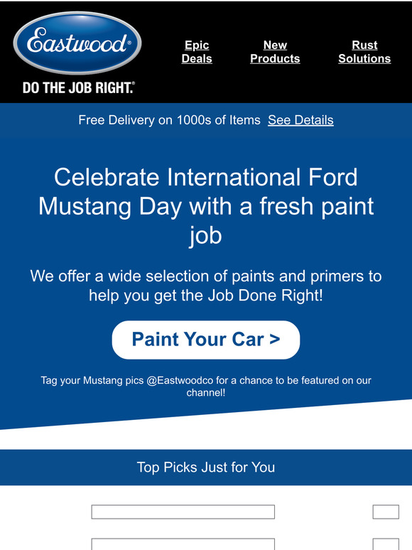Eastwood: Celebrate International Ford Mustang Day | Milled