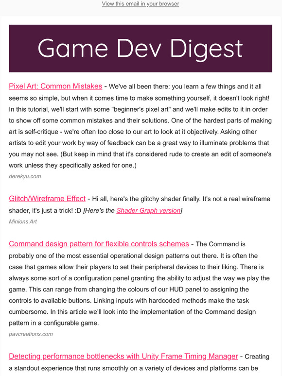 Game Dev Digest: Issue #144 - Graphics Programming | Milled