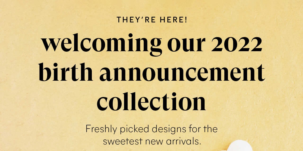 Minted: The 2022 Birth Announcement Collection | Milled