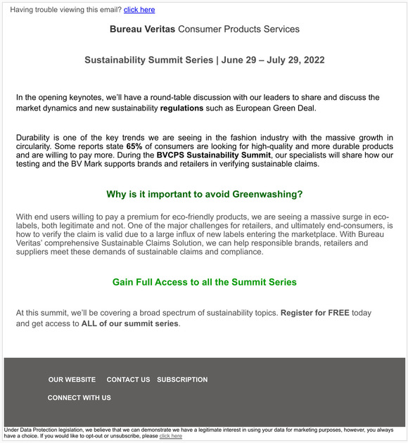 Bureau Veritas: Register Today - Bureau Veritas Sustainability Summit ... Bureau Veritas: Register Today - Bureau Veritas Sustainability Summit ...