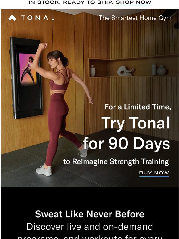 Tonal: Try Tonal for 90 Days | Milled
