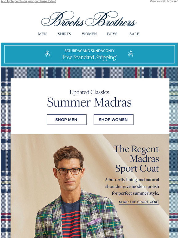 Brooks Brothers: Updated Classics: Madras Edition | Milled