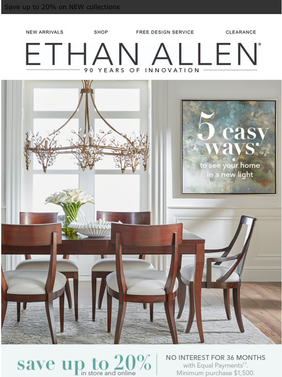Ethan Allen: Shop the lighting Top 5 | Milled