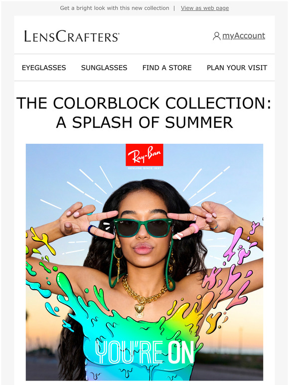 LensCrafters: Discover The New Ray-Ban Colorblock Collection | Milled