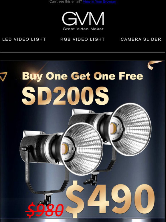 GVM: $490 for 2 SD200S Spotlight ! | Milled