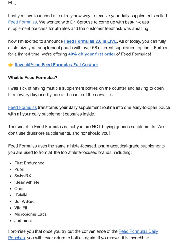 The Feed: Feed Formulas - Full Custom is Here | Milled
