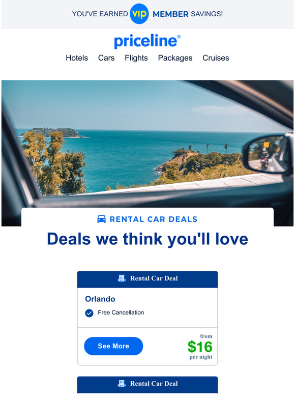 Priceline: Snag these! Low rental car rates for your next getaway. | Milled