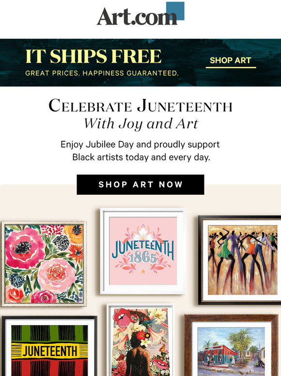 Art.com: Celebrate Juneteenth with art by Black artists! | Milled