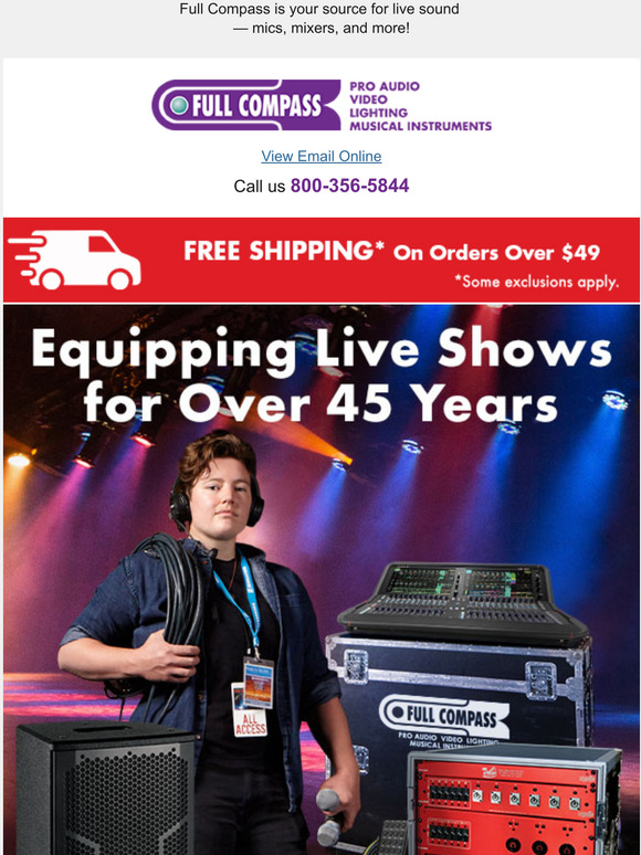 Full Compass: Find everything you need for the best live performance ...