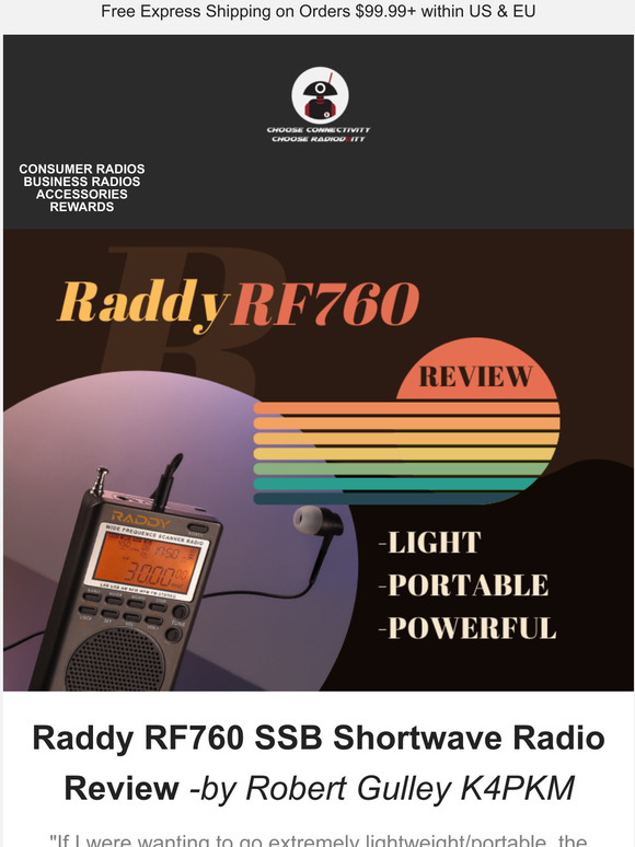 Radioddity: The Raddy RF760 Review: Light, Portable, Powerful | Milled