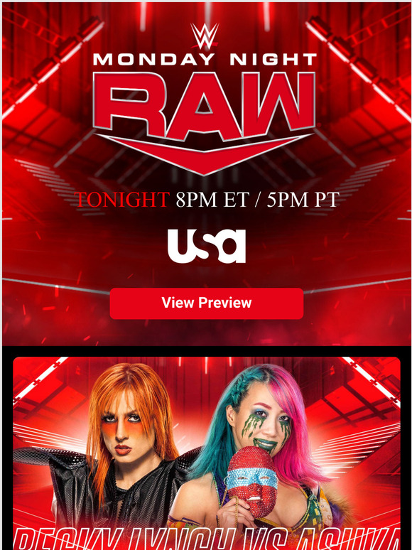 WWE: Raw Preview: Becky Lynch and Asuka square off in a Money in the ...