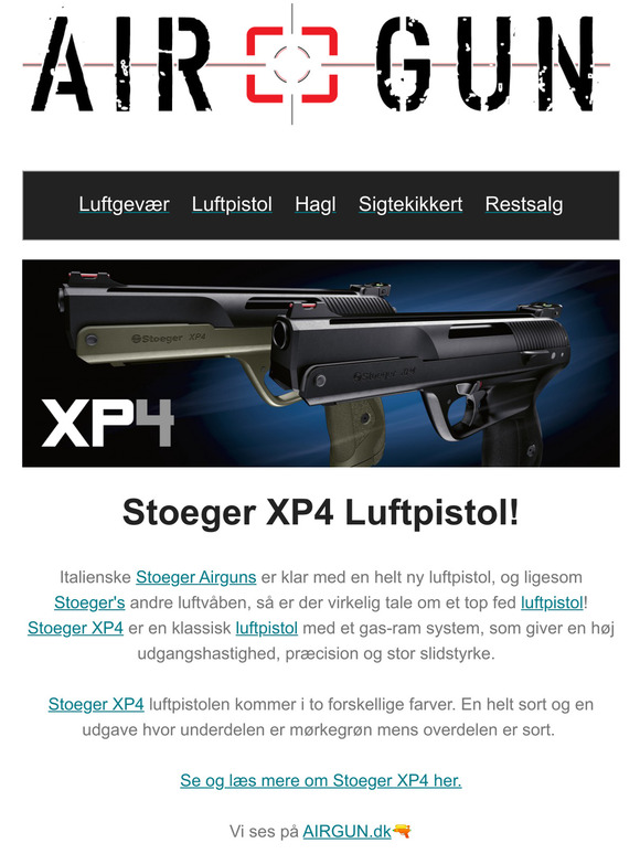 Airgun: Stoeger's nye XP4 luftpistol er nu online hos AIRGUN.dk! | Milled