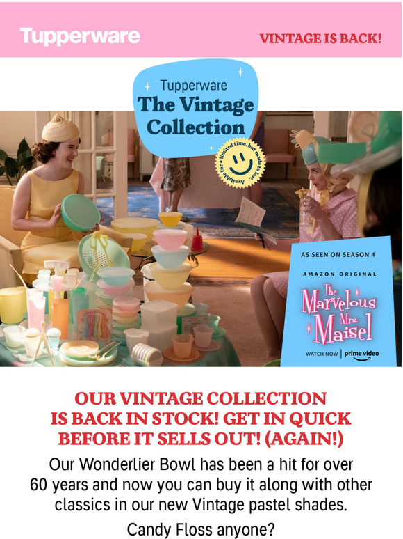 Tupperware Australia: Our Iconic Vintage range is restocked! 🤩 | Milled
