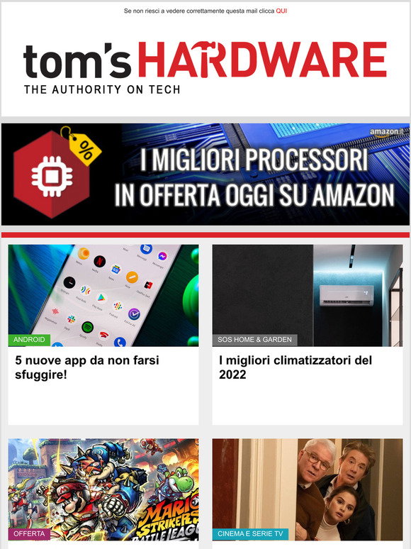 Tomshw: Le migliori news della giornata da Tom's | Newsletter Tom's ...
