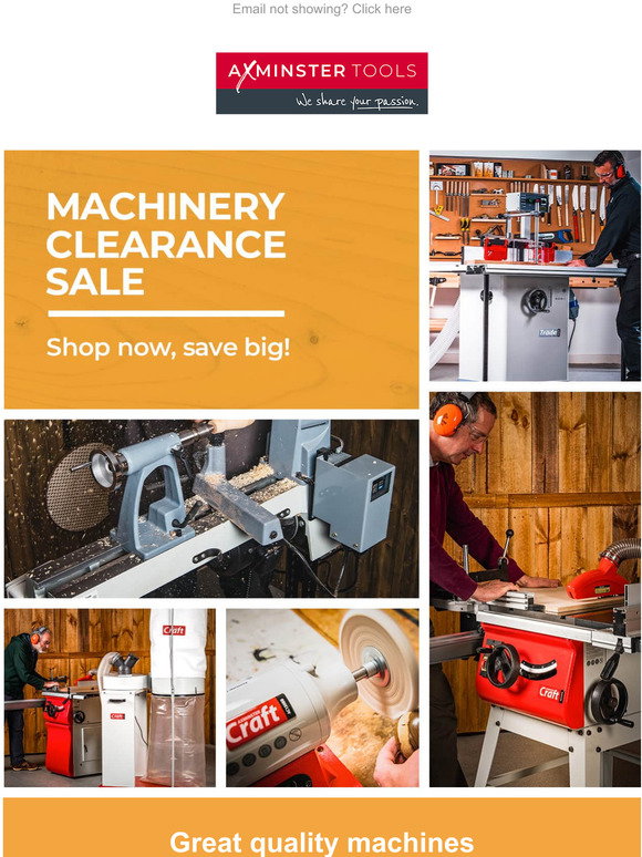 Axminster Tools: Machinery Clearance Sale | Milled