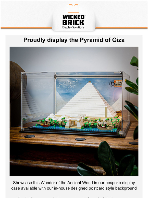 Wicked Brick: NEW Pyramid of Giza display case | Milled