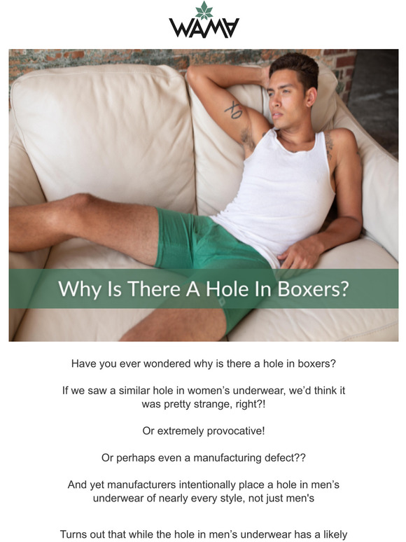 WAMA Underwear: Why Is There A Hole In Boxers? | Milled